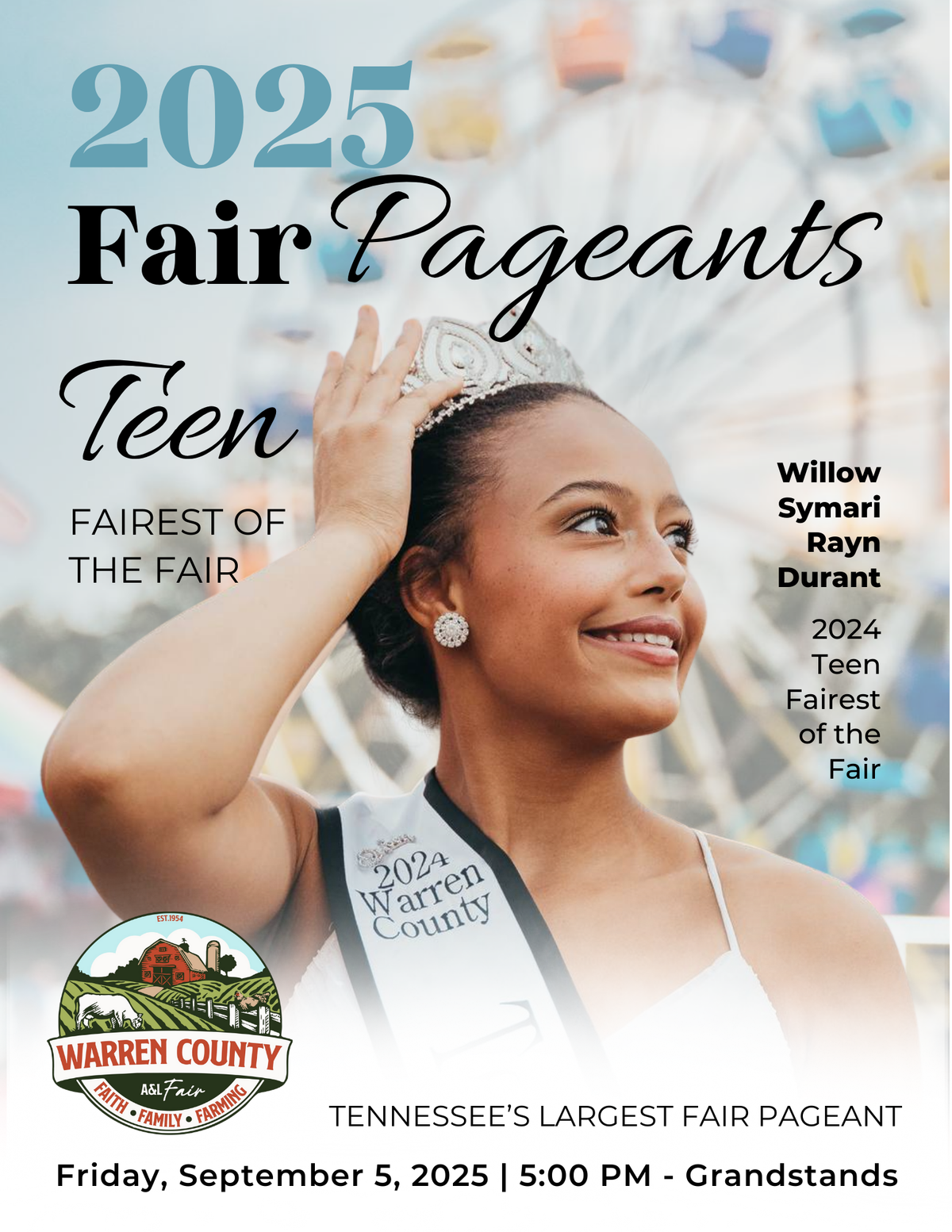Warren County A&L Fair – Teen Fairest of the Fair Program (Digital Copy)