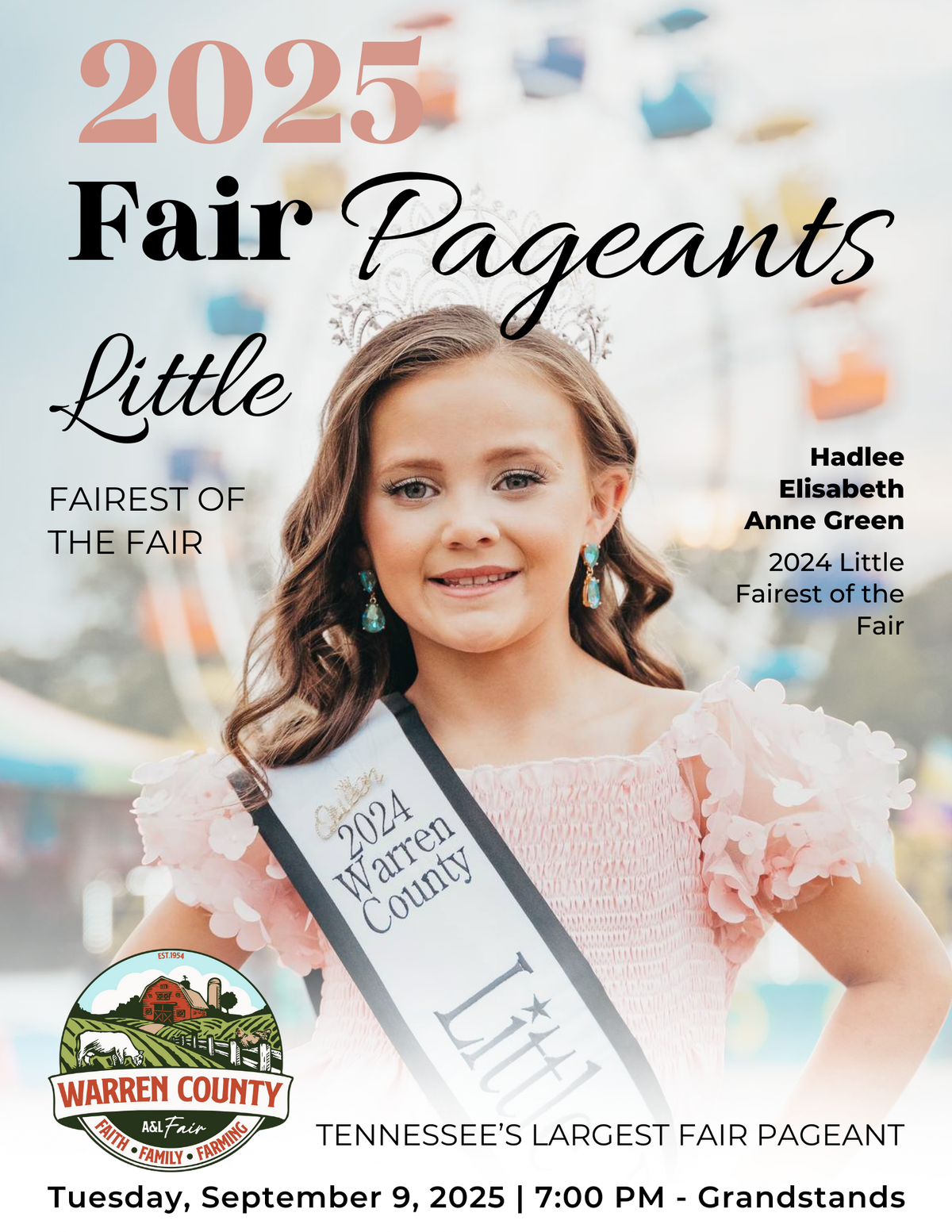 Warren County A&L Fair – Little Fairest of the Fair Program (Digital Copy)