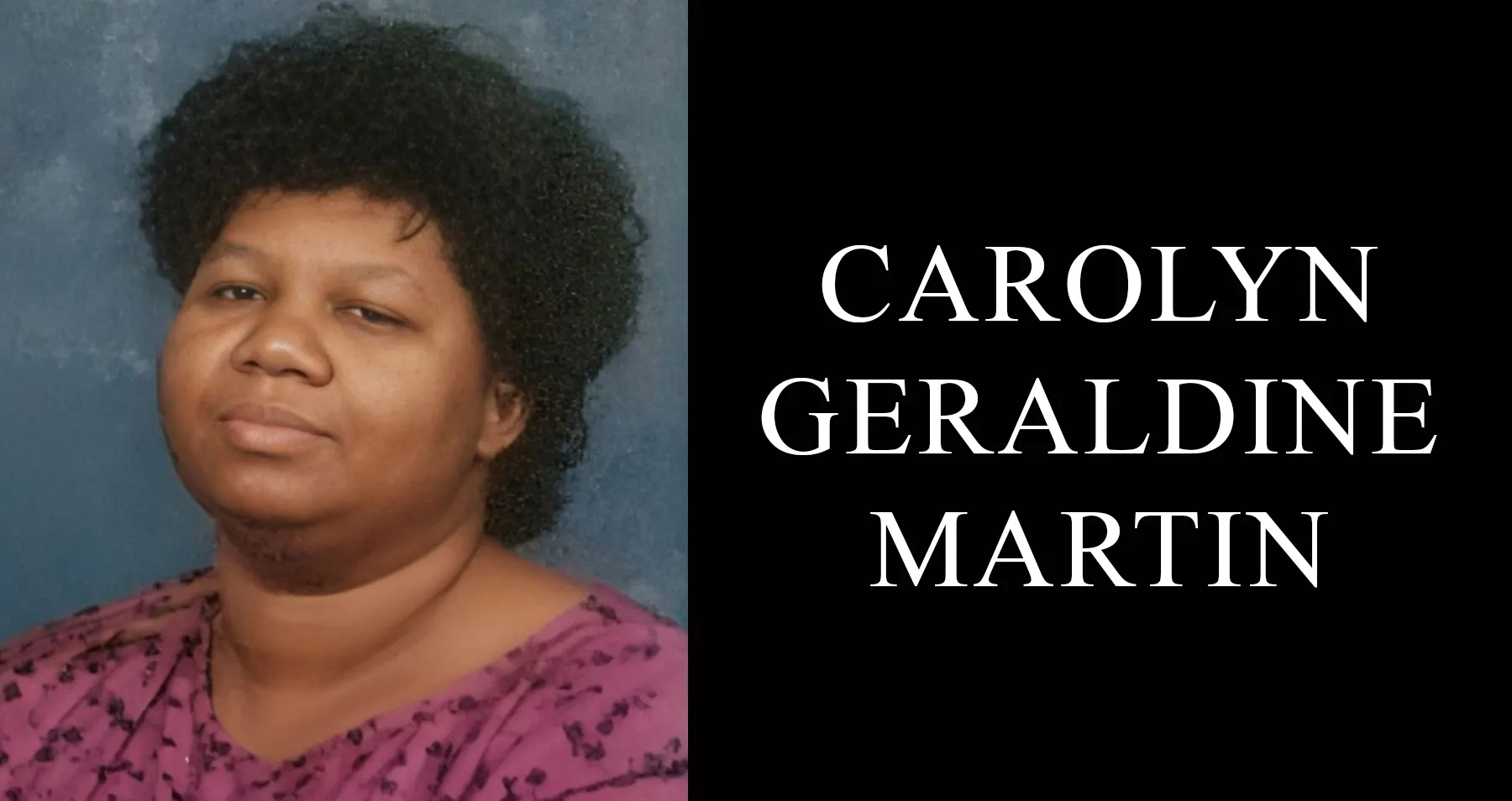 Carolyn Geraldine Martin, 75